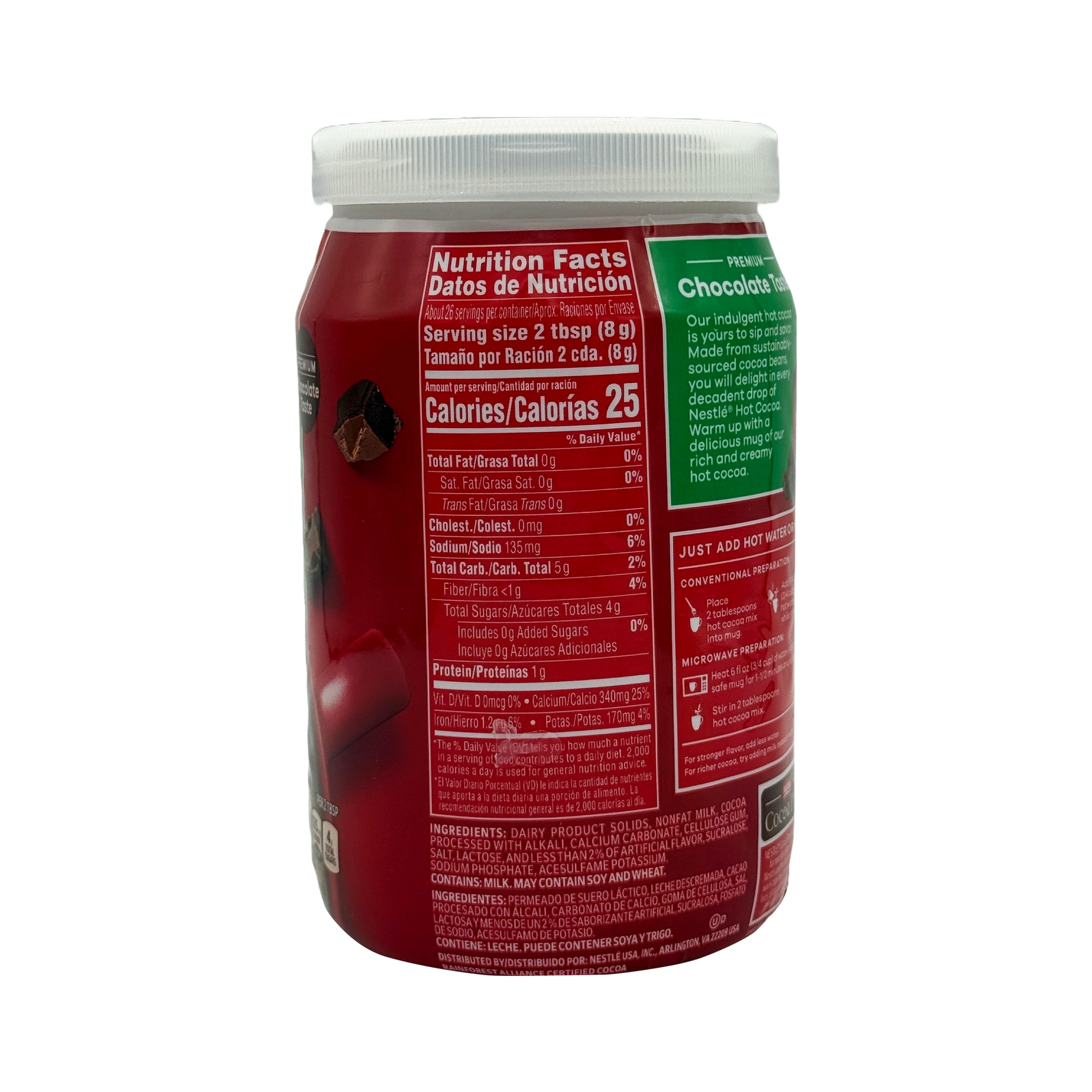 Nestle Zero Added Sugar Hot Cocoa Mix 7.33 oz