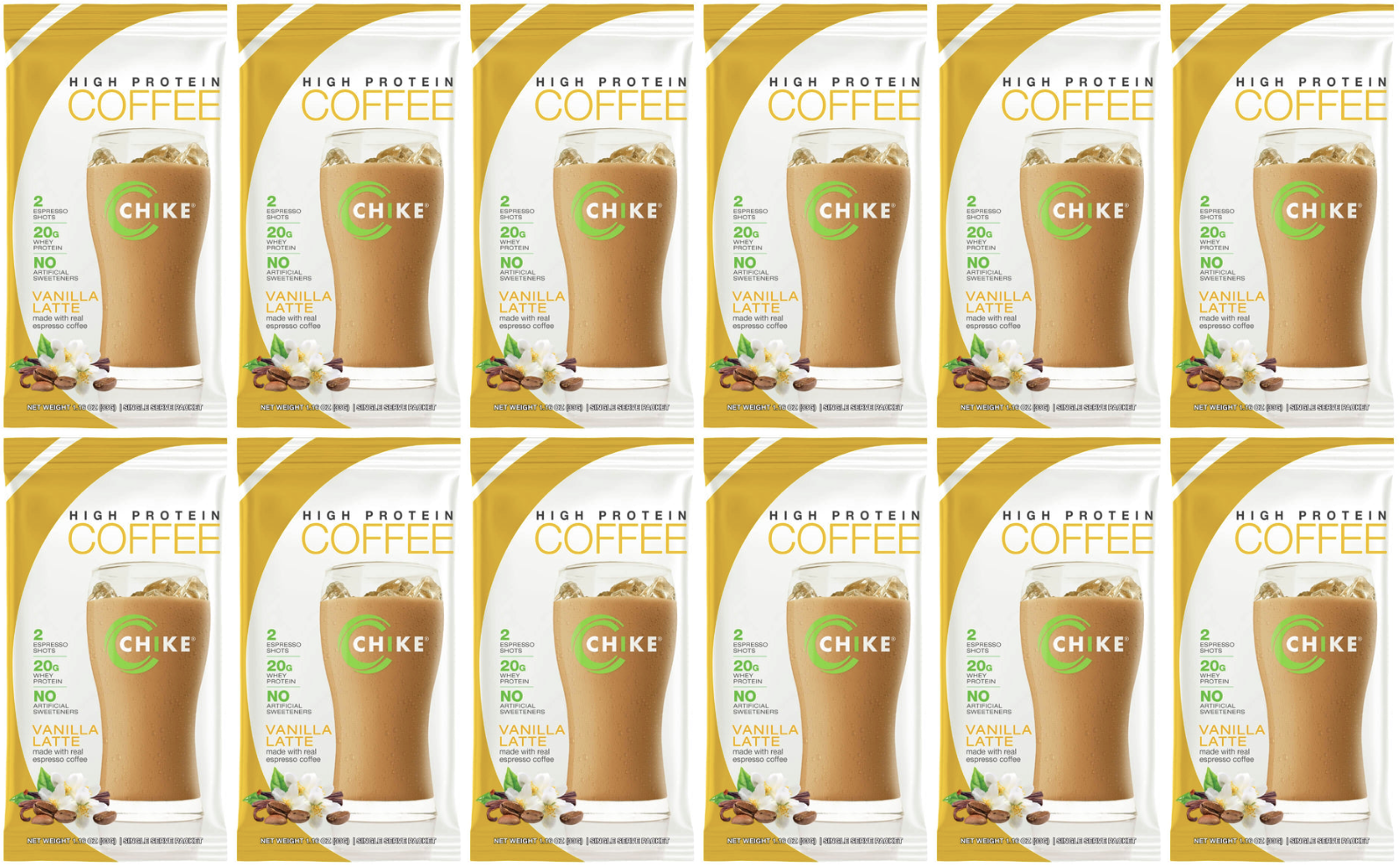 Chike Nutrition Natural High Protein Iced Coffee Single Packets