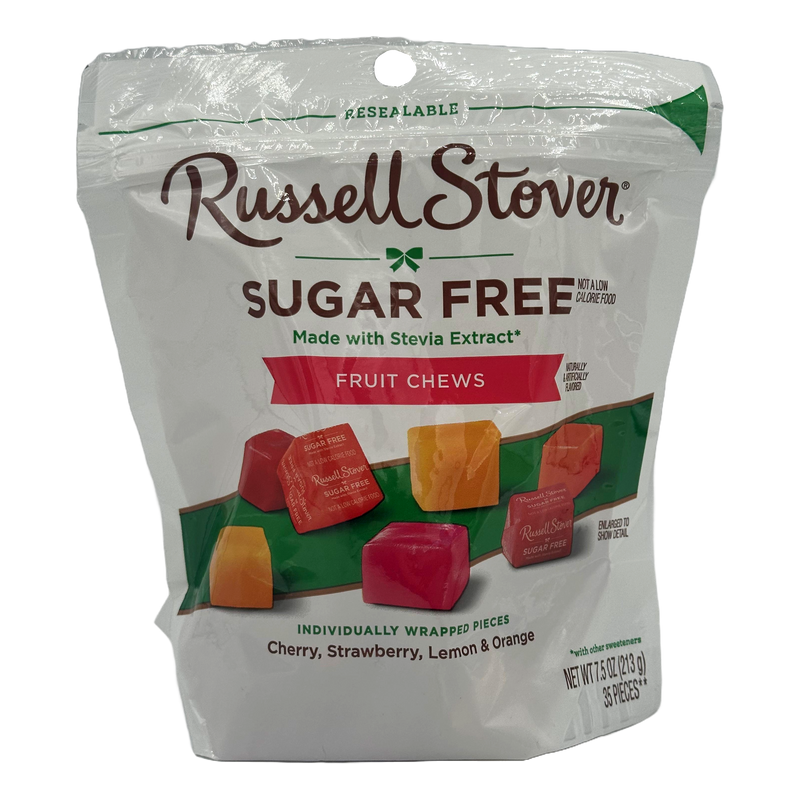 Russell Stover Sugar Free Fruit Chews 7.5 oz. bag