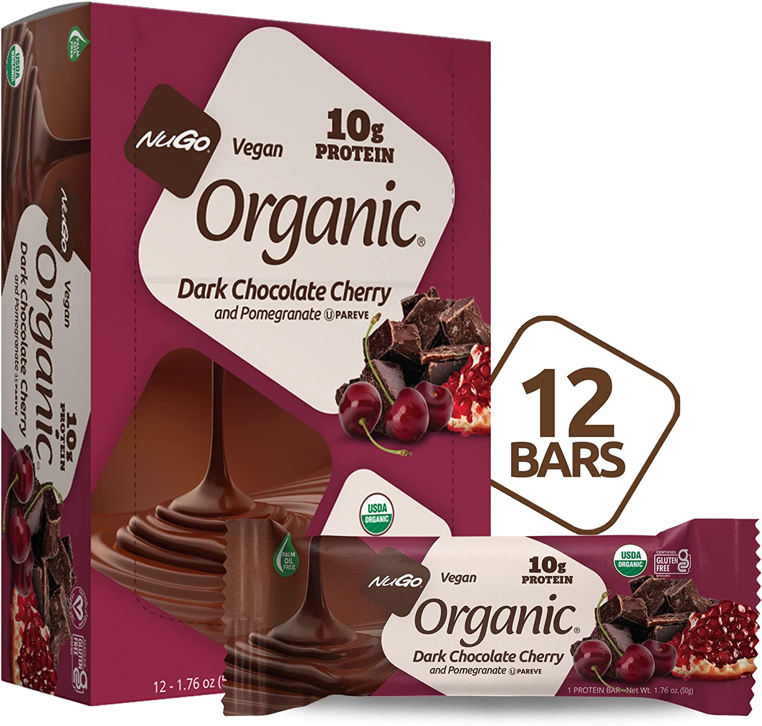 NuGo Organic Bars, 12 Bars