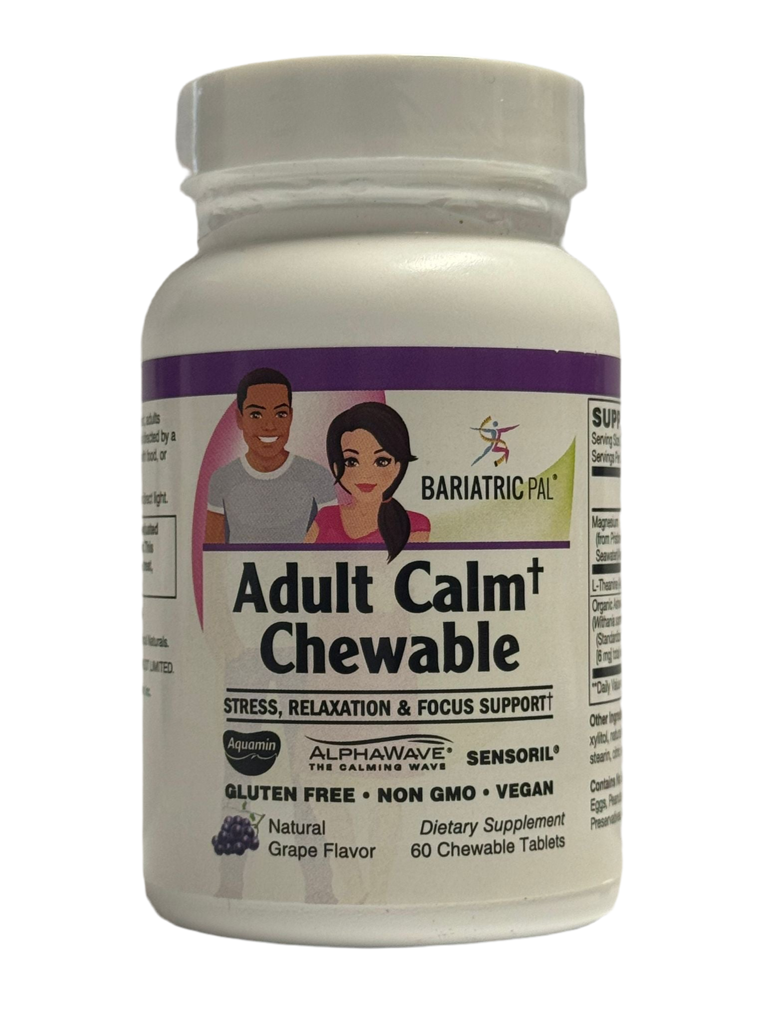 BariatricPal Adult Calm Chewable: Natural Stress Relief & Cognitive En