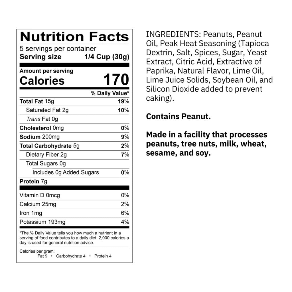 Henrietta Said Scandalously Spicy Jumbo Roasted Peanuts, 5oz