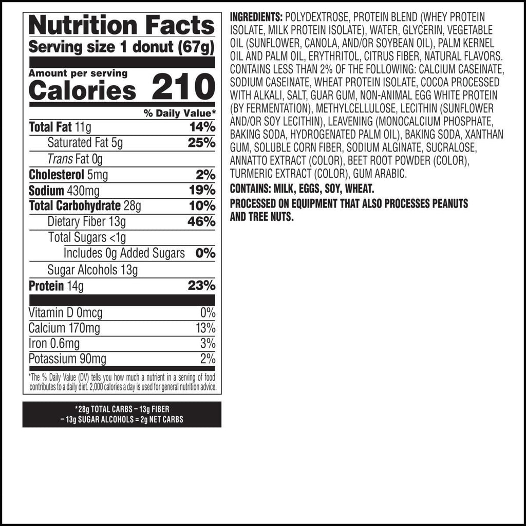 Quest Nutrition Bake Shop Donuts, 4 pack box