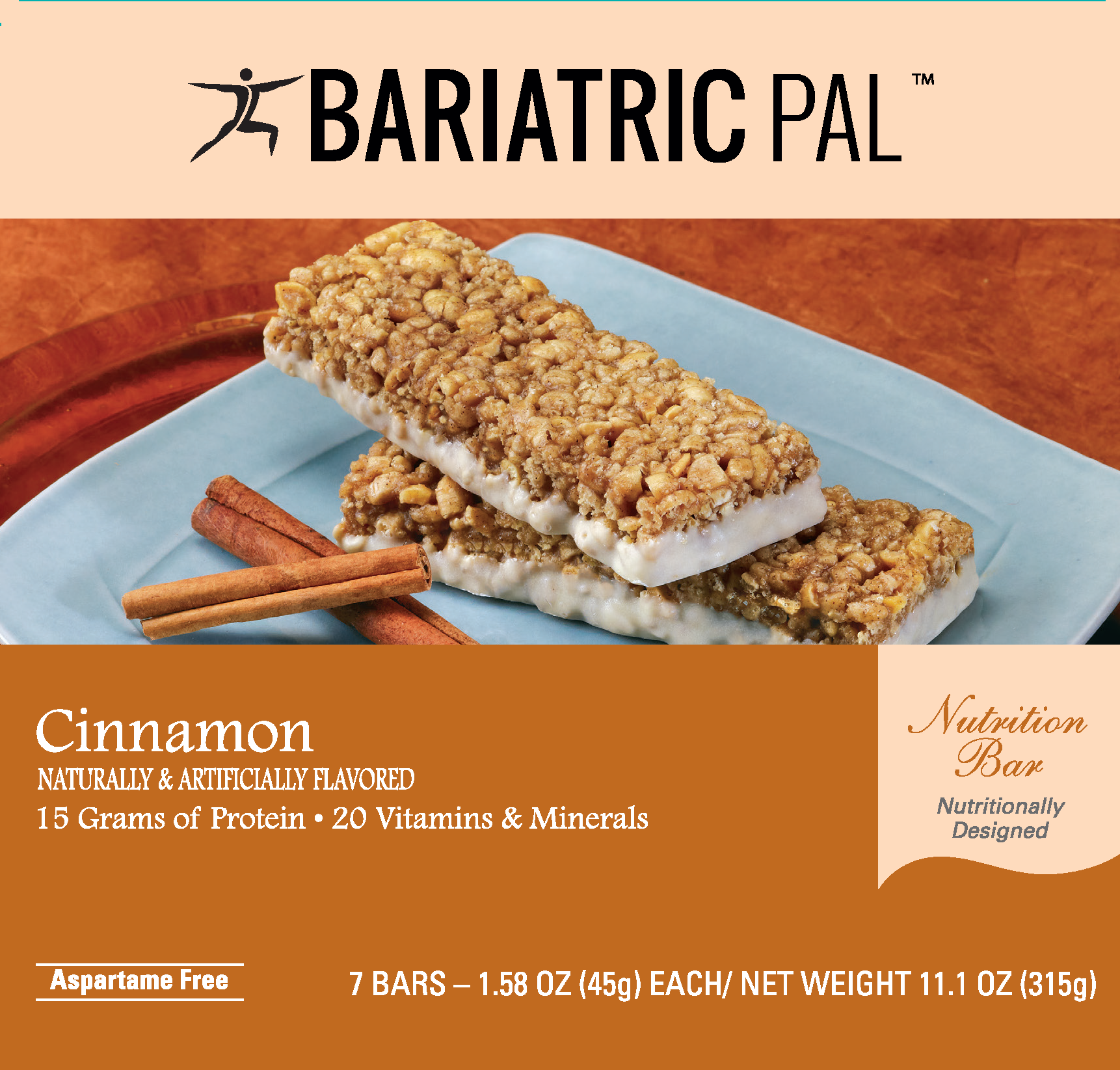 Bariatricpal 15g Protein Bars - Crispy Cinnamon