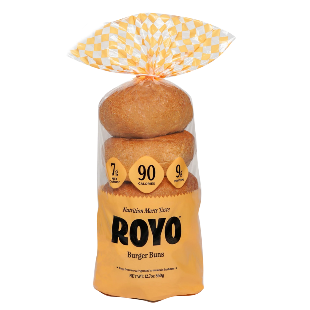 Royo Bread Co Low Carb Burger Buns, 6 buns