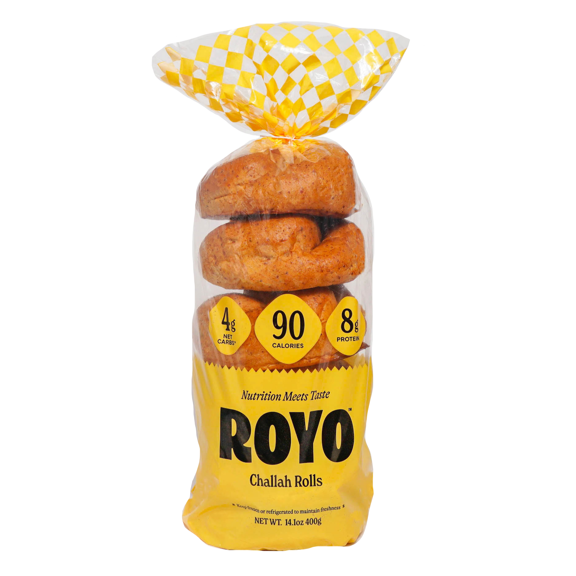 Royo Bread Co Low Carb Challah Rolls, 6 rolls
