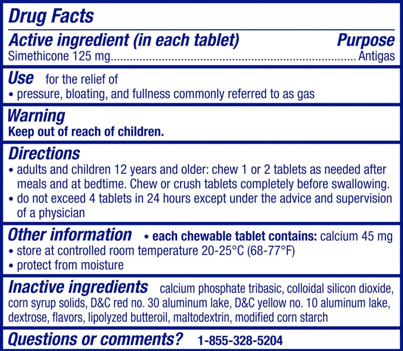 Gas-X Extra Strength Chewable Gas Relief Tablets