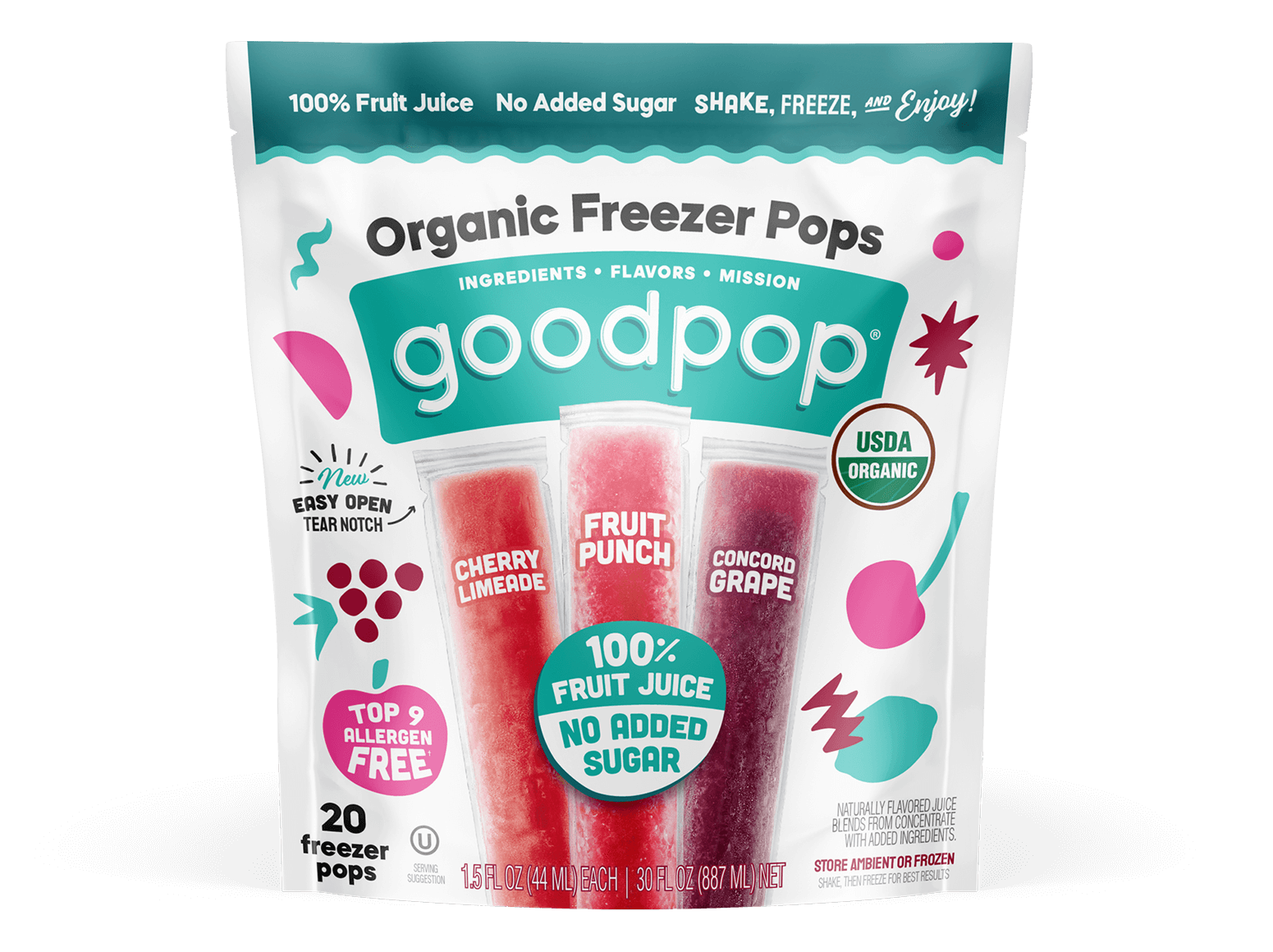 GoodPop's Organic Freezer Pops