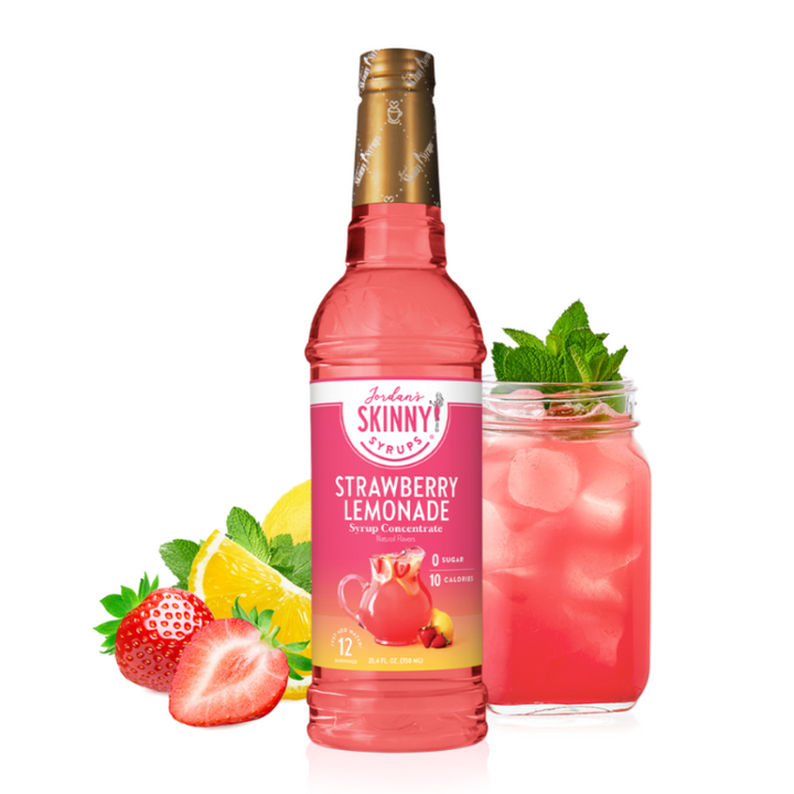Jordan's Skinny Syrups Sugar Free Strawberry Lemonade Syrup Concentrat
