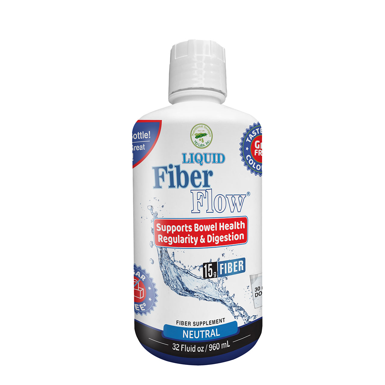 Liquid Fiber Flow® Liquid Fiber Supplement 32oz Bottle by Nutritional