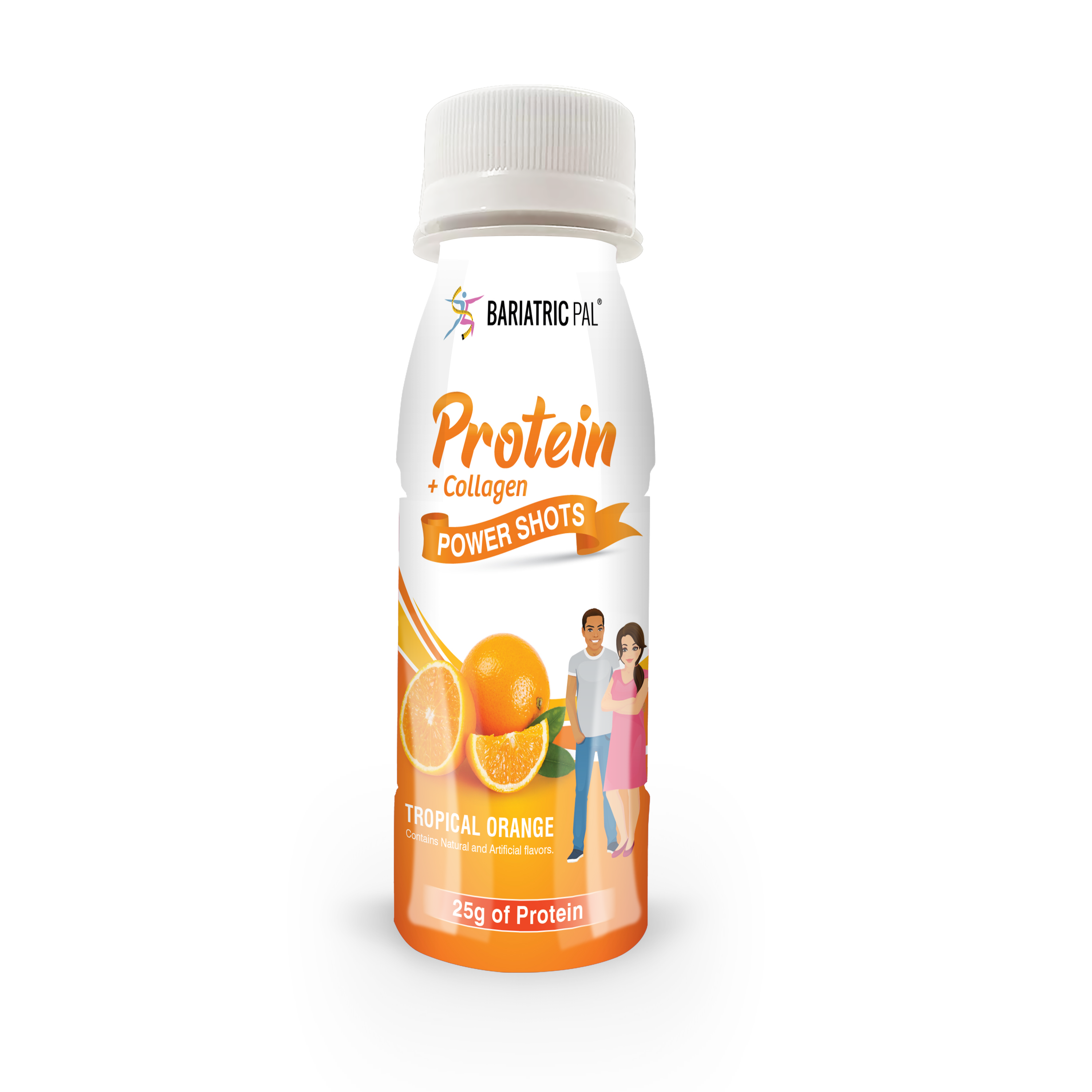 BariatricPal 25g Whey & Collagen Complete Protein Power Shots - Tropic