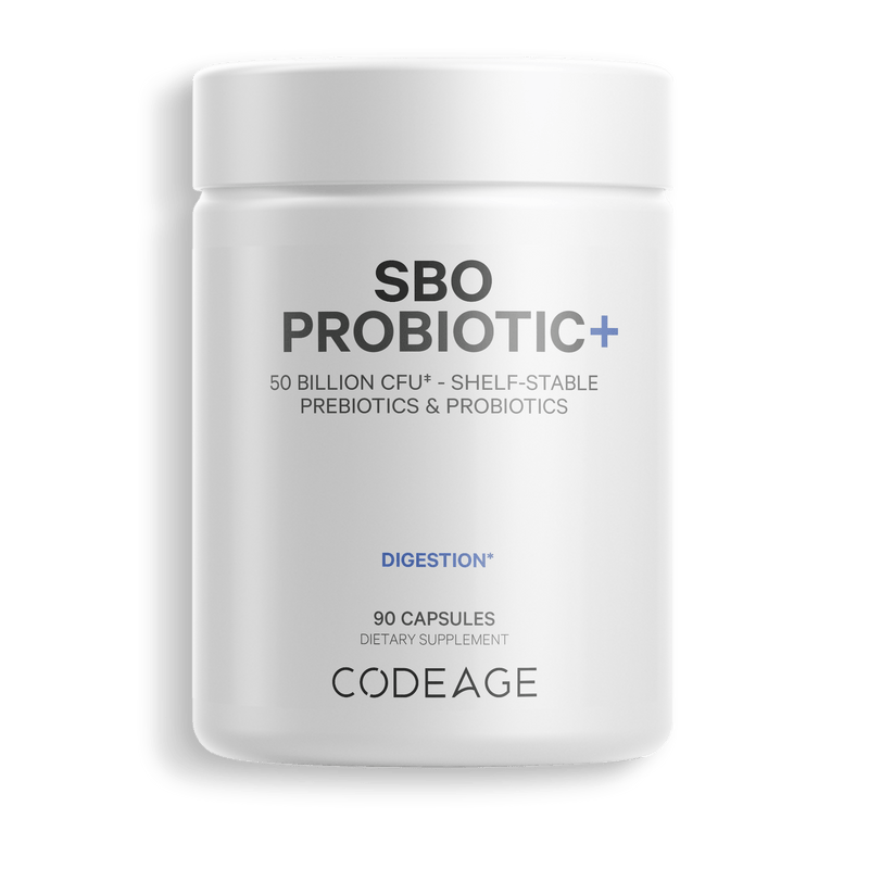 SBO Probiotics 50 Billion CFU Capsules, Soil-Based Organisms with Preb