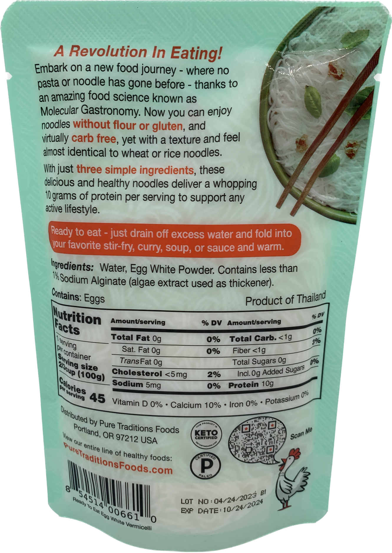 Pure Traditions Noodle Revolution Egg White Noodles