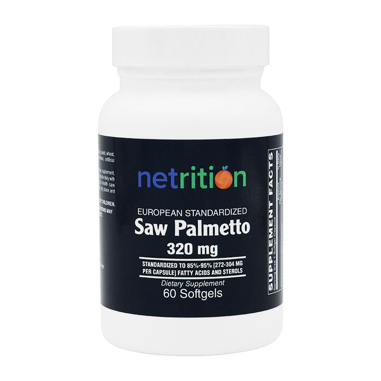 Saw Palmetto 320mg Softgel by Netrition (CLEARANCE: Best by October 30