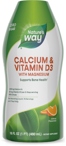 Wellesse Calcium Citrate and Vitamin D3 Liquid by Natures way - Natural ...