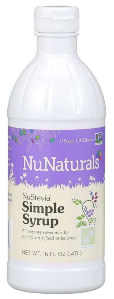 NuNaturals NuStevia Simple Syrup 16 fl oz.