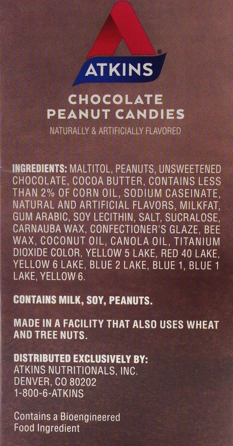 Atkins Nutritionals Endulge Candies, Chocolate Peanut 6 oz.
