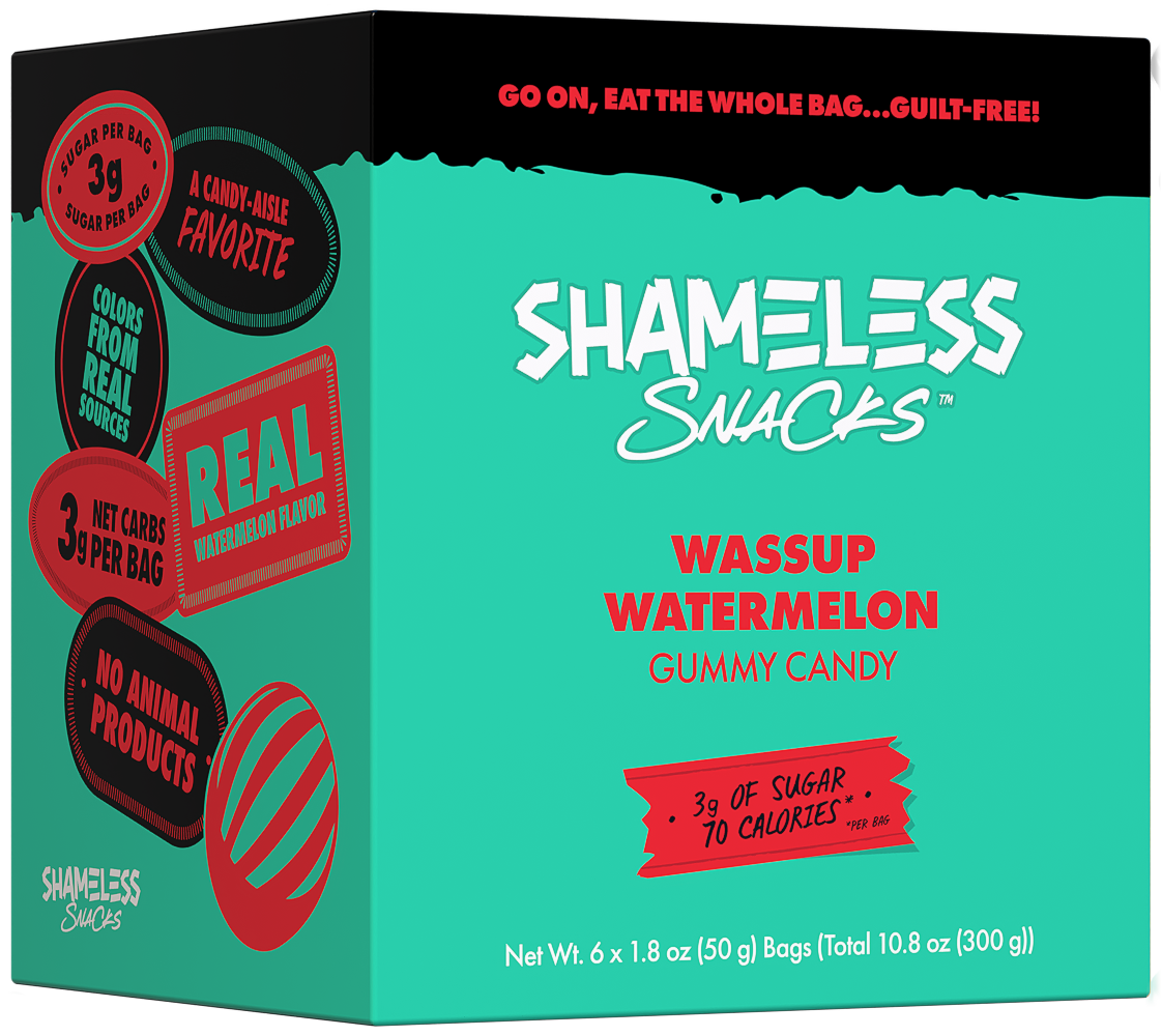Shameless Snacks Gummy Candy - Wassup Watermelon