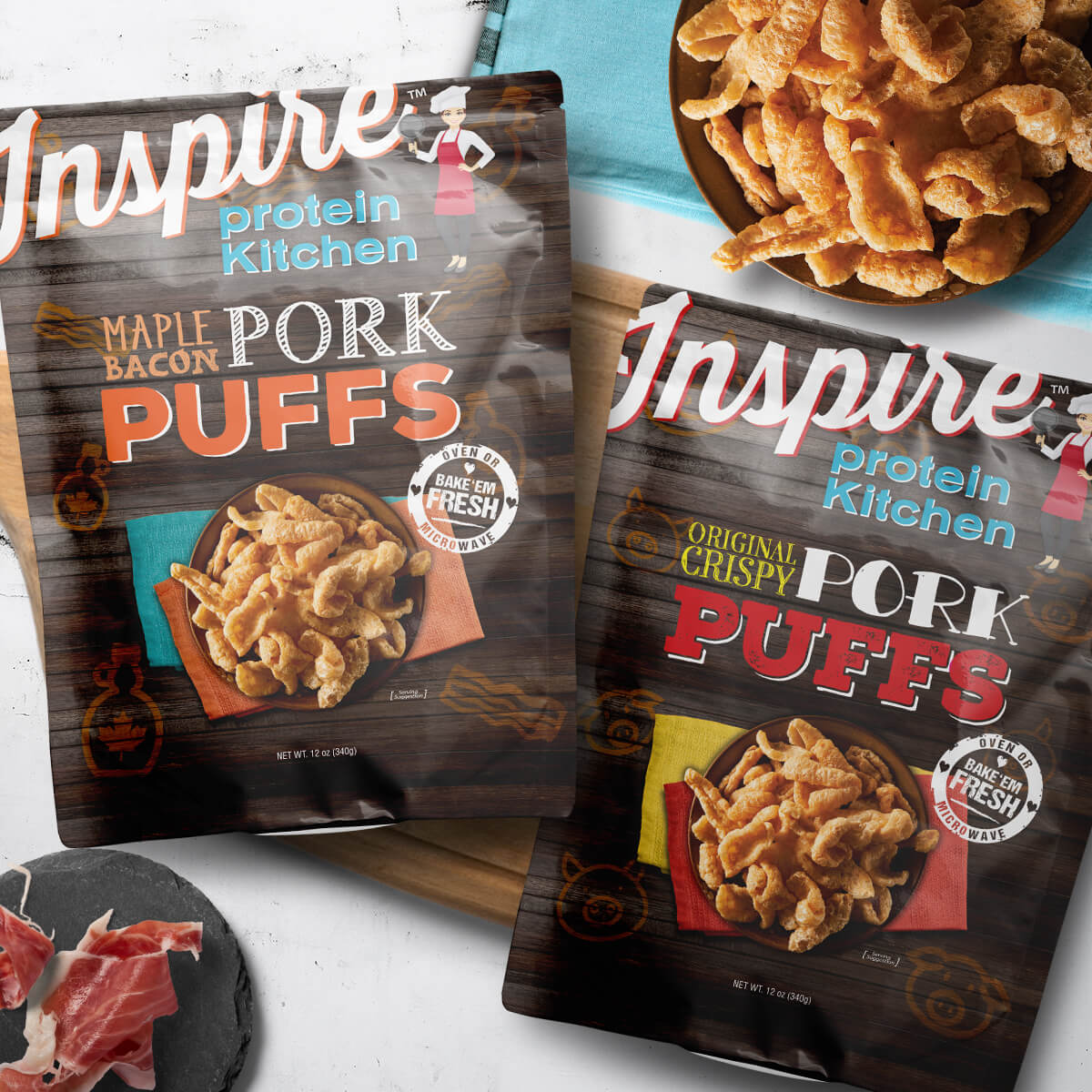 Bariatric Eating: Inspire Maple Bacon or Original Pork Puffs