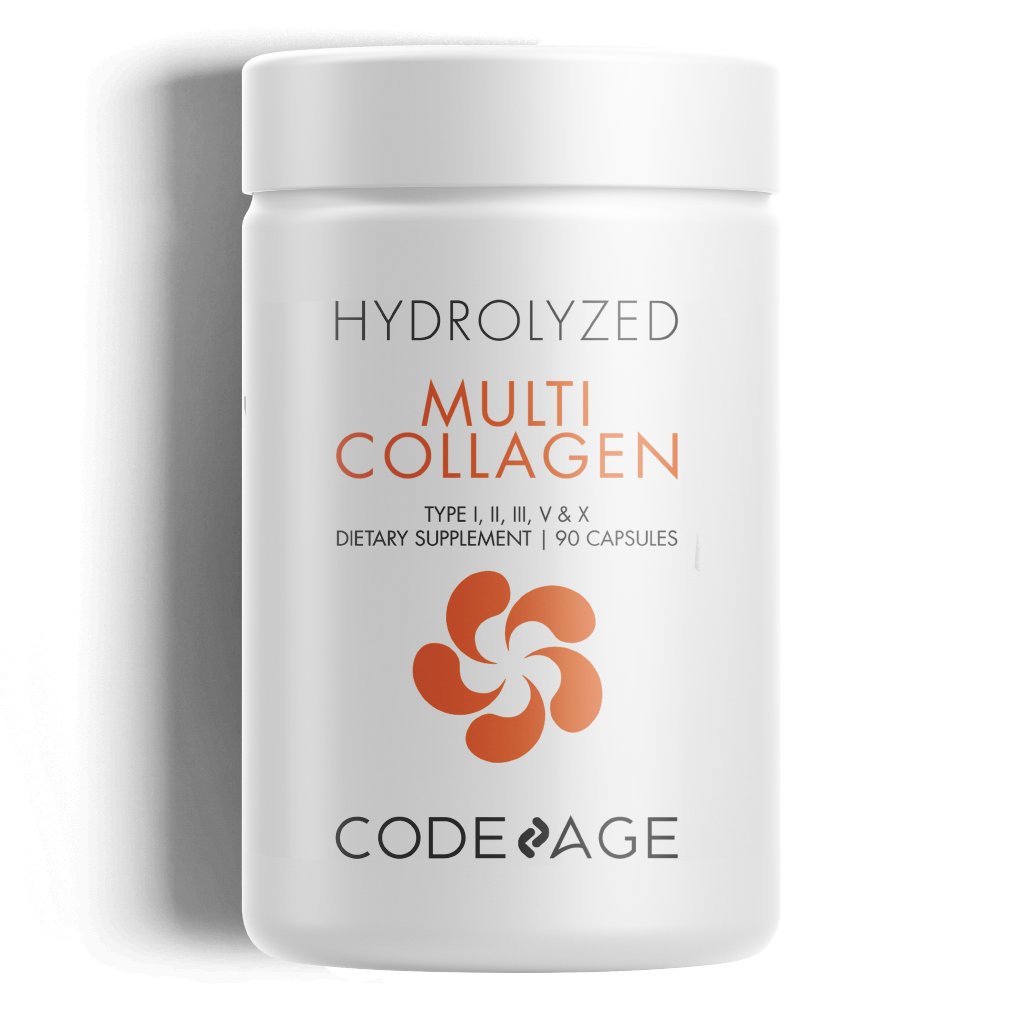 Multi Collagen Peptides Capsules Hydrolyzed Collagen Protein with Bone