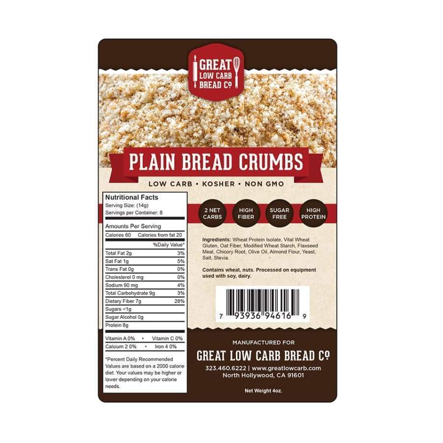 Great Low Carb Bread Crumbs (4oz) - 3 Flavor Variety Pack