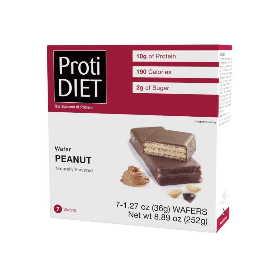 Proti Diet Coated Protein Wafer Bars, Peanut Flavor, 7 Bars