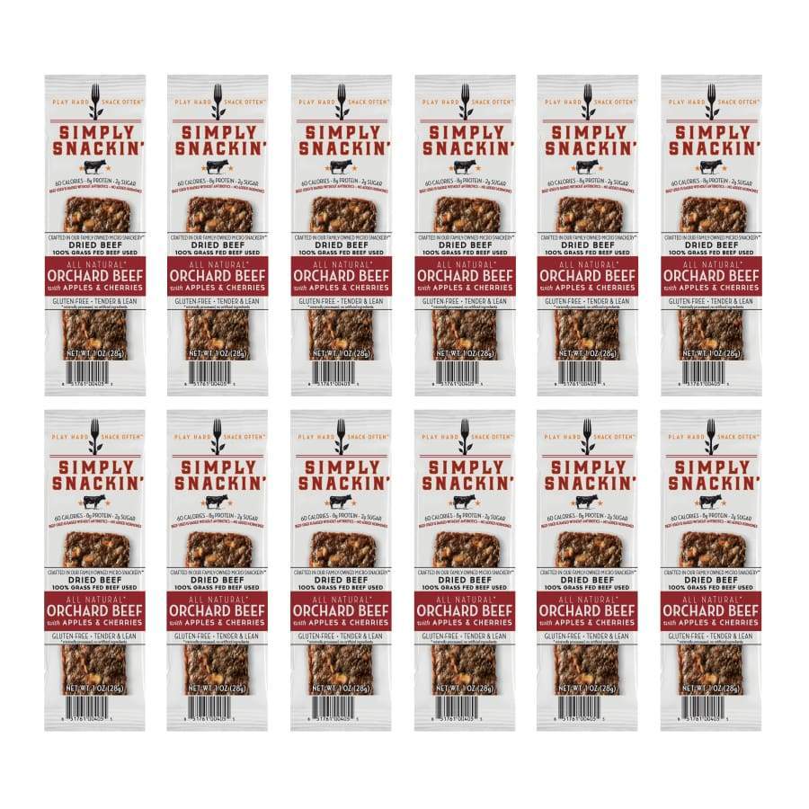 Simply Snackin’ Beef Protein Snack - Orchard Beef with Apples & Cherries
