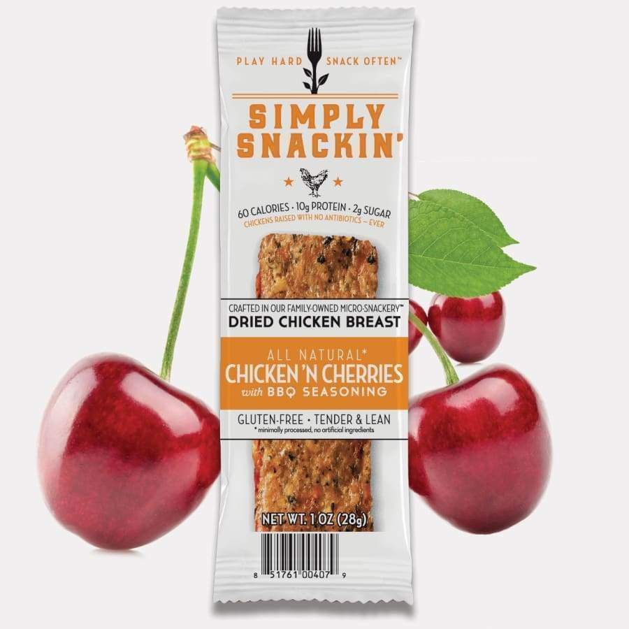 Simply Snackin’ Chicken Protein Snack - Chicken’ N Cherries with Bbq